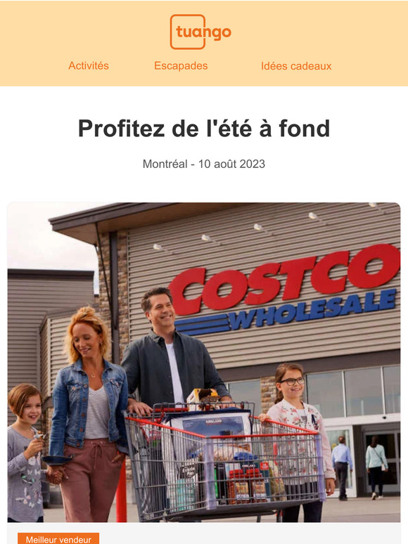 Tuango: Club Med | Costco | Train de Charlevoix | Milled