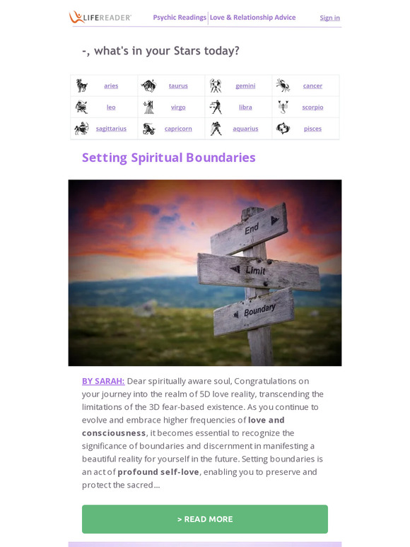 LifeReader: Setting Spiritual Boundaries | Milled