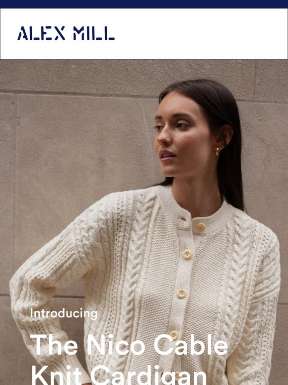 Alex Mill: Meet the Cable Knit Nico | Milled