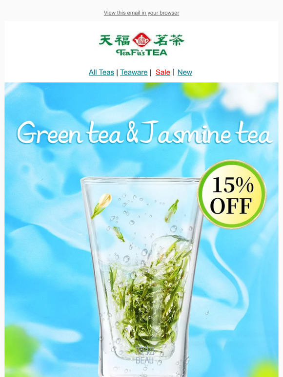 tea-tao.com: 15% OFF Green Tea and Jasmine Tea | Milled
