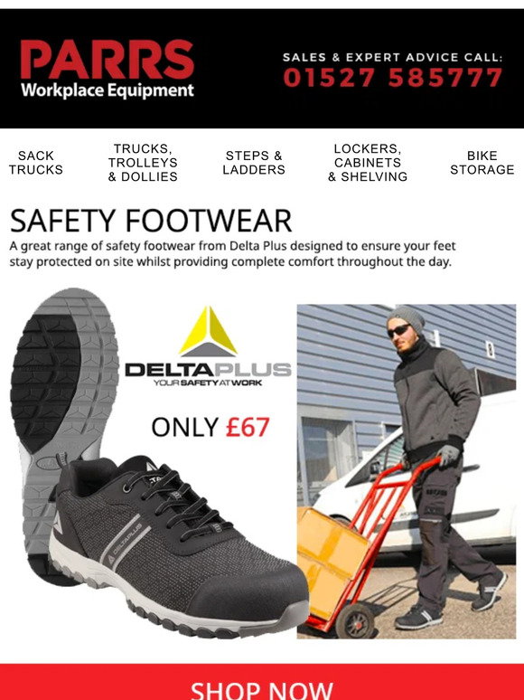 Parrs: Keep Your Feet Safe with Delta Plus Safety Shoes | Milled