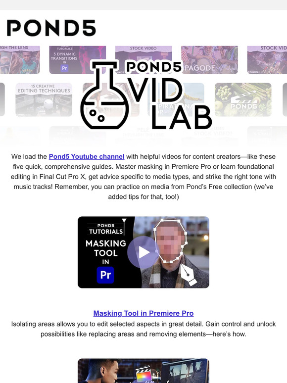Pond5: Watch and learn 📺 Pond5 VidLab is now in session | Milled