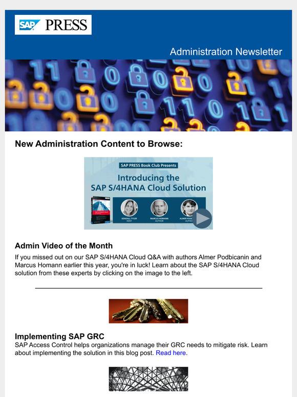 SAP PRESS: Explore GROW with SAP, implementing SAP Access Control, and ...