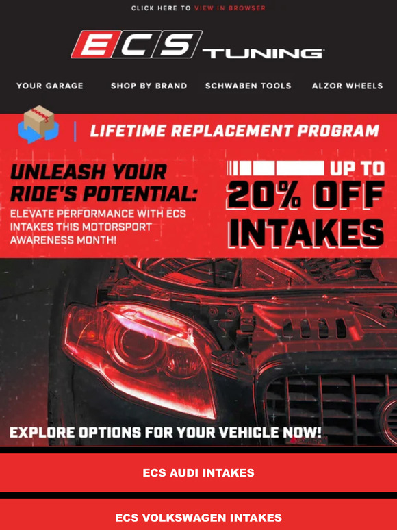 ECS Tuning: Elevate your Performance with ECS Intakes Up To 20% off ...