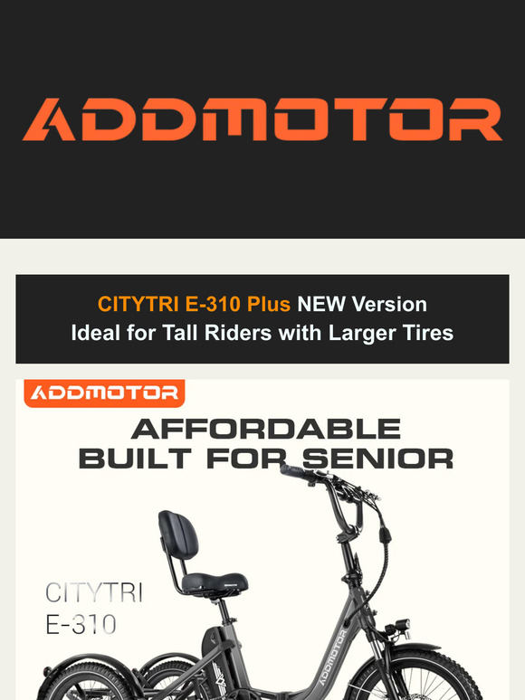 Addmotor: New Arrival Alert: Addmotor Citytri E-310 Plus Version💥 | Milled