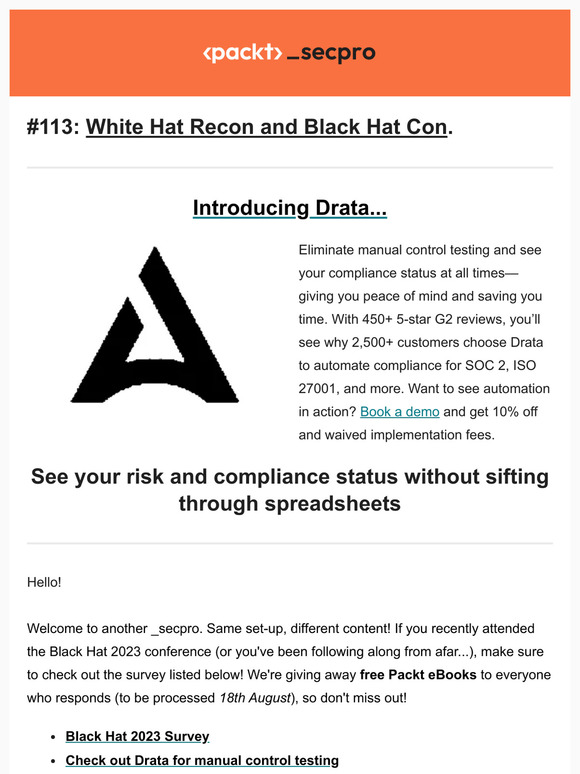 Packt: White Hat Recon and Black Hat Con. | Milled