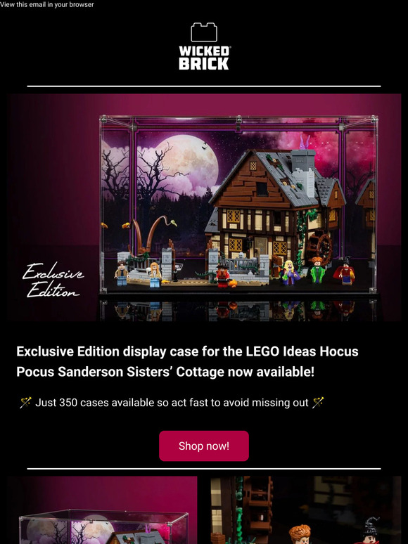Wicked Brick: Exclusive Edition Hocus Pocus display case now available ...