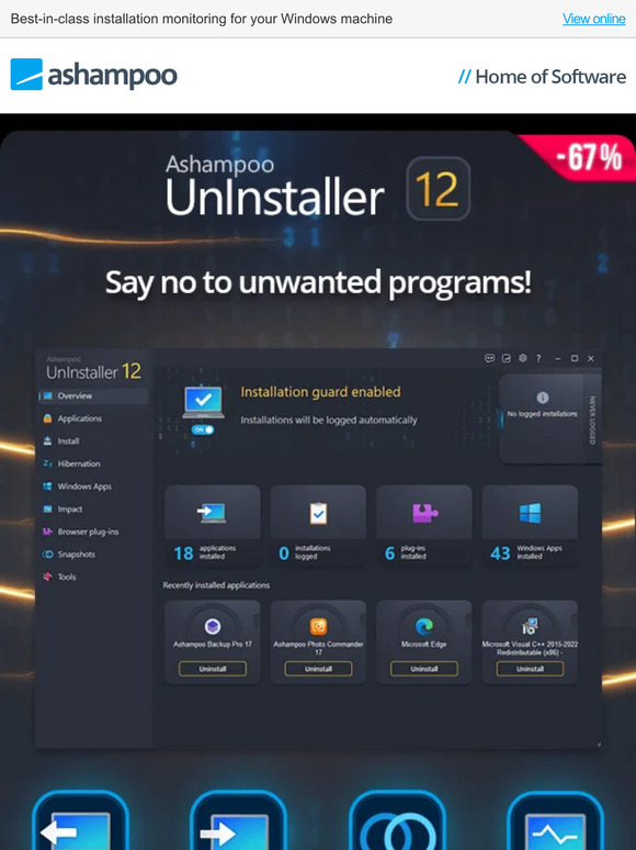 Ashampoo: Essential to remove software and program traces - Ashampoo ...