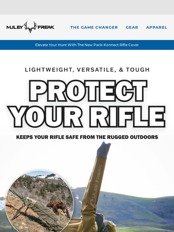 Muley Freak: Protect your Rifle With The Pack-Konnect Rifle Cover | Milled