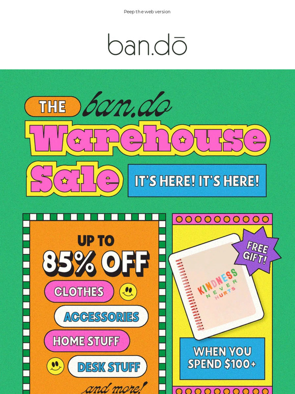 ban.do: NOW OPEN: The ban.do Warehouse Sale | Milled