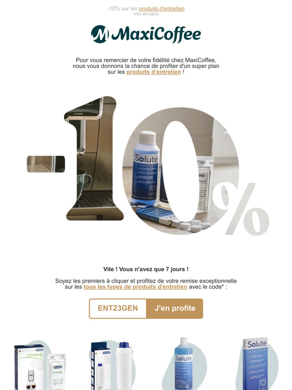 MaxiCoffee: Voici l'offre que vous attendiez ! | Milled