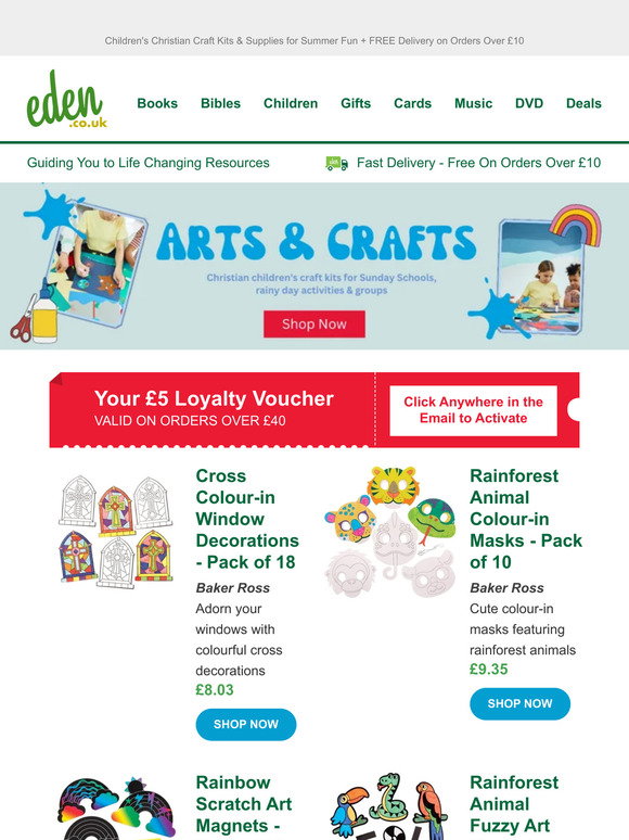 Eden: ️ Arts & Crafts Kits Available NOW at Eden | Your £5 Voucher | Milled