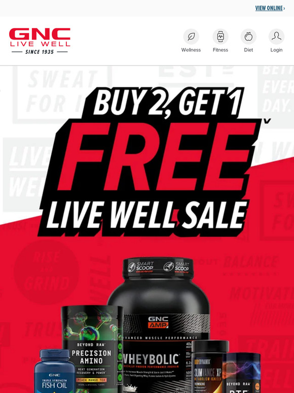 GNC: Incoming! 🪂 Your SAVINGS are inside. | Milled