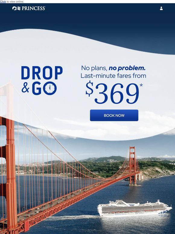 Princess Cruises: Pack your 🧳, follow your ️. Drop & Go fares are here ...