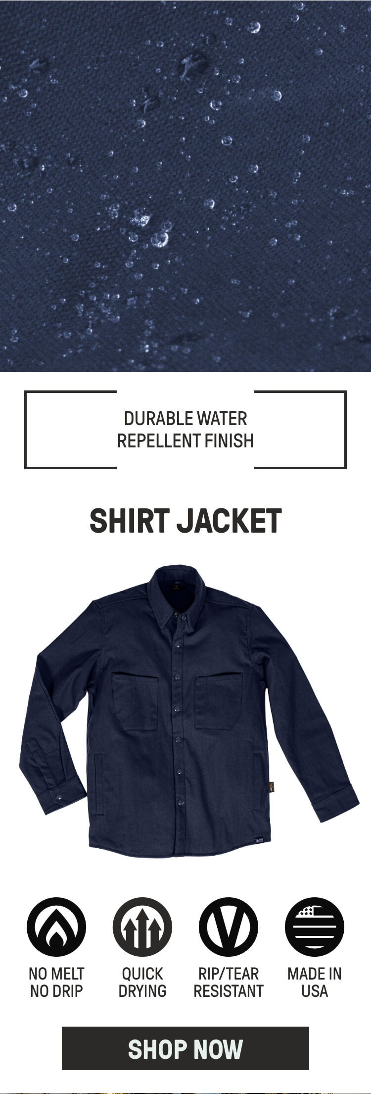 1620 Workwear: The Shirt Jacket now available in 5 colors | Milled
