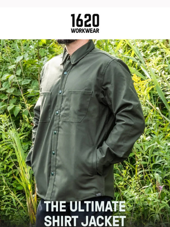1620 Workwear: The Shirt Jacket now available in 5 colors | Milled