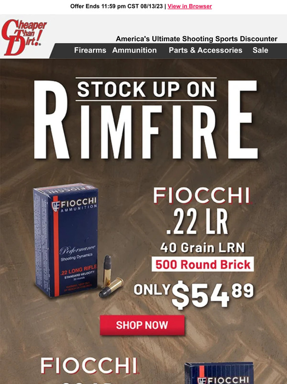 Cheaper Than Dirt: Rebuild Your Rimfire Stockpile with .22 LR Bricks ...