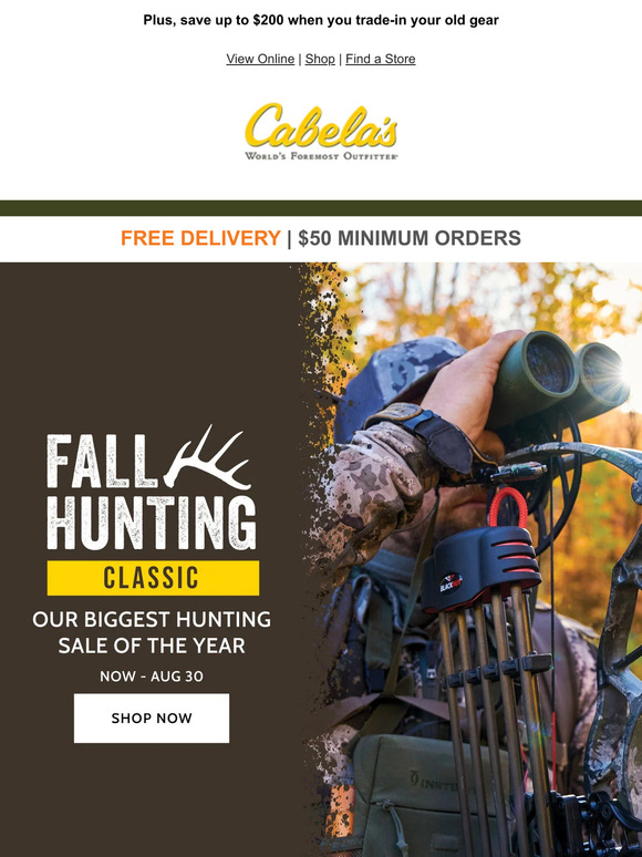 Cabela's: Save On Optics During Our Fall Hunting Classic! | Milled