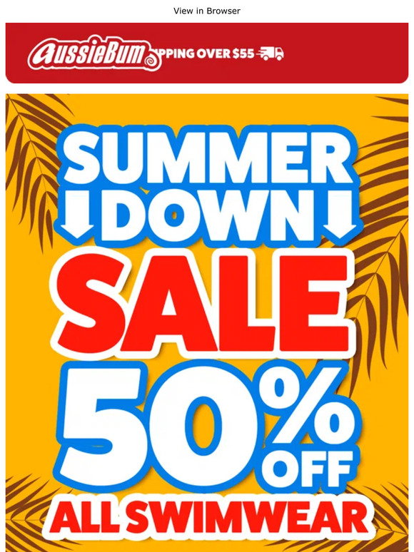 AussieBum: Get Beach Ready With Our 50% Off All Swimwear + Clothing ...