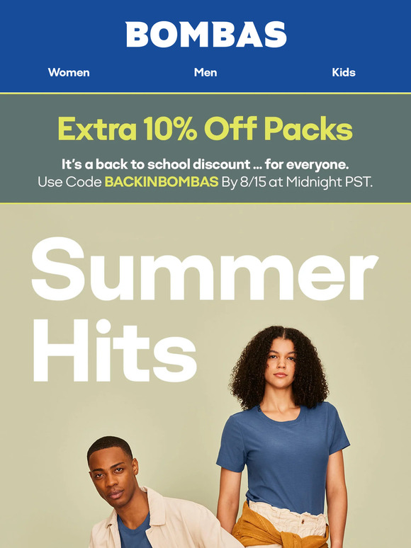 Bombas: Super Hot: These Summer Packs | Milled