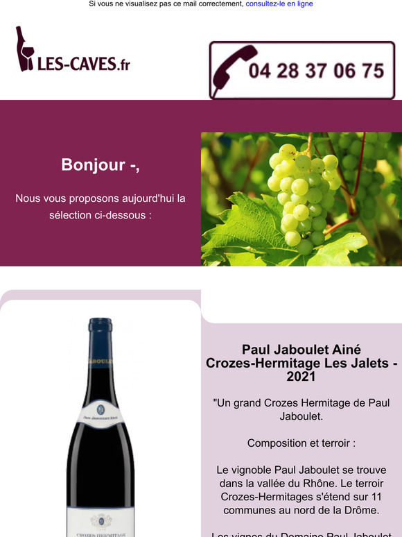 Les Caves: Mercurey rouge et Crozes-Hermitage Les Jalets ! | Milled