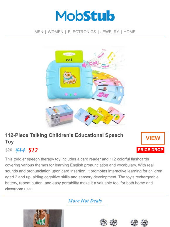 MobStub: BACK-TO-SCHOOL SALE: 112-Piece Talking Children's Educational ...