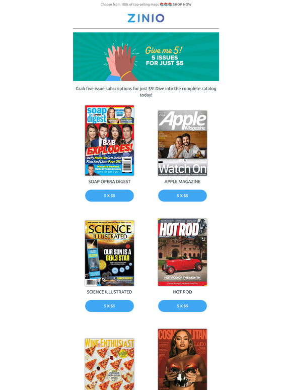 ZINIO Digital Magazines: 🤓 It's making a comeback! 5 issues now ...