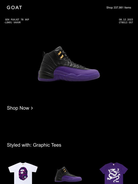 GOAT: [SEED] Just Dropped: Air Jordan 12 Retro 'Field Purple' available ...