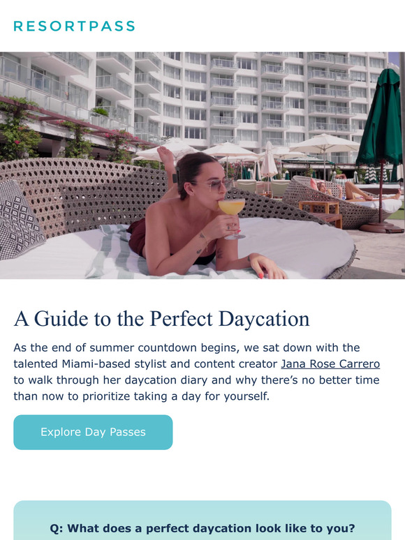 ResortPass: A Guide to the Perfect Daycation ☀️ | Milled