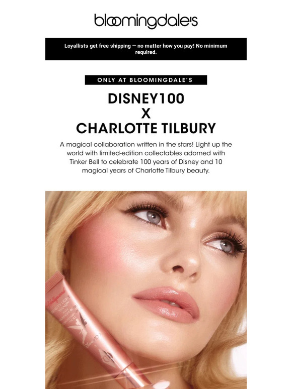 Bloomingdale's: Our exclusive Disney100 x Charlotte Tilbury collab is ...