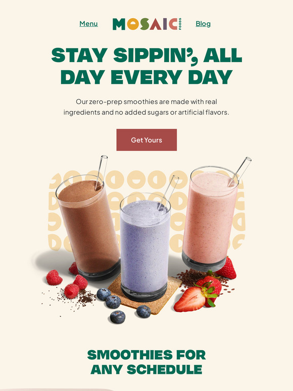 Mosaic Foods: All the smoothies, all the time | Milled