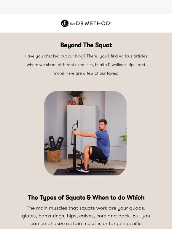 The DB Method: Find out what’s Beyond the Squat, friend... | Milled