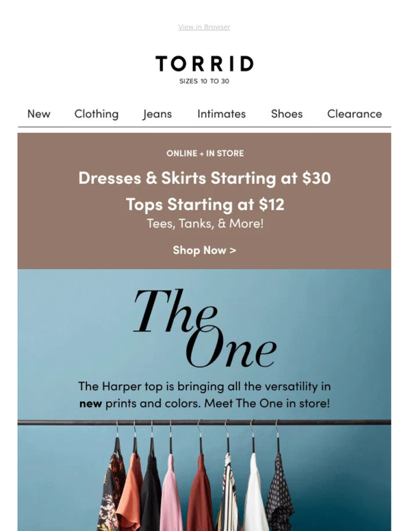 Torrid: Not just the *It* top, it’s The One | Milled