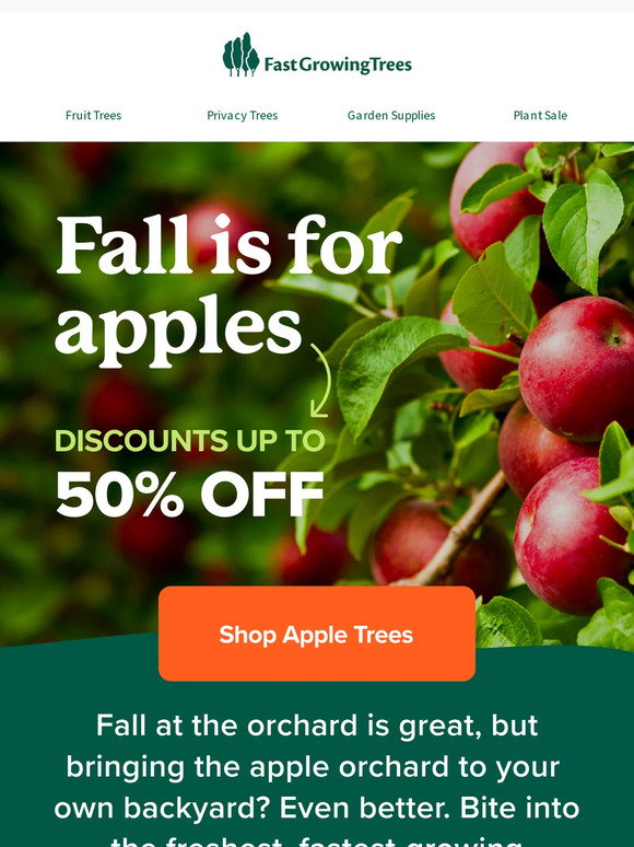 Fast Growing Trees: 🍎 Up to 50% off for National Apple Week | Milled