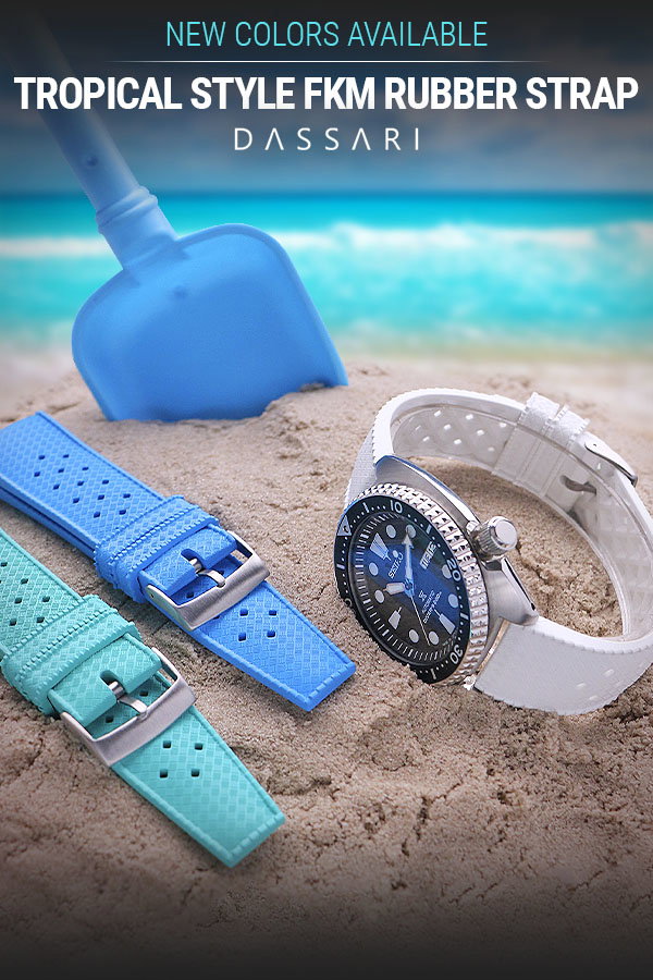 StrapsCo: NEW Colors Added: Tropical FKM Strap | Milled