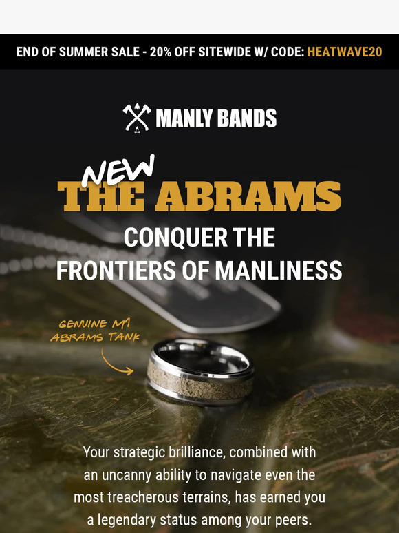 Manly Bands: NEW Military Heritage | The Abrams | Milled