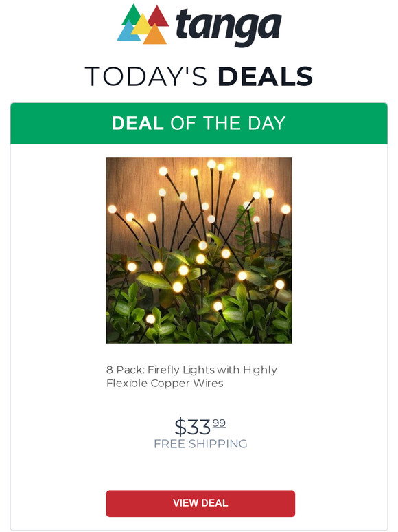 Tanga: 8 Pack: Firefly Lights with Highly Flexible Copper Wires ...