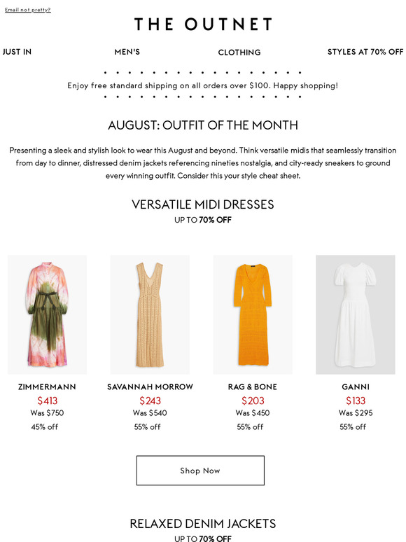 The Outnet: Your go-to August outfit, inside | Milled