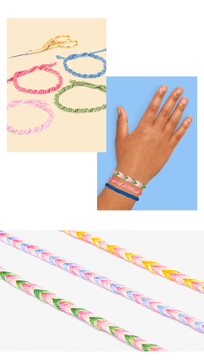 DMC: Free Patterns: Friendship Bracelets | Milled