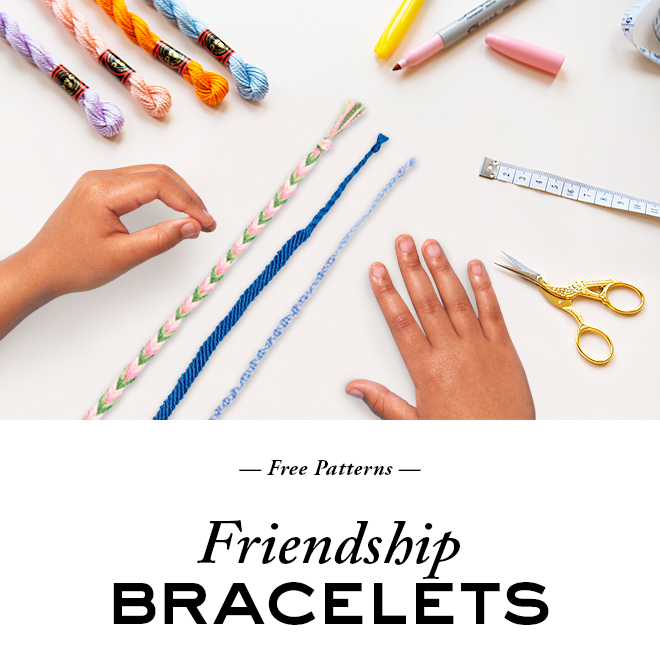 DMC: Free Patterns: Friendship Bracelets | Milled