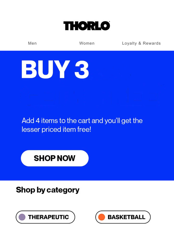 Thorlos: ⚠️ It's here: BUY 3, GET 1 FREE ⚠️ | Milled