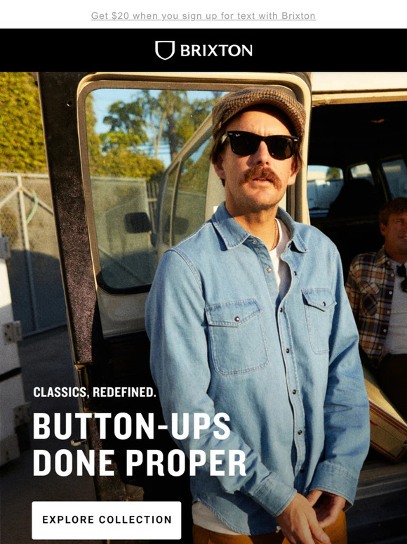 Brixton: Updated Style: Button Ups Done Proper with Brixton | Milled
