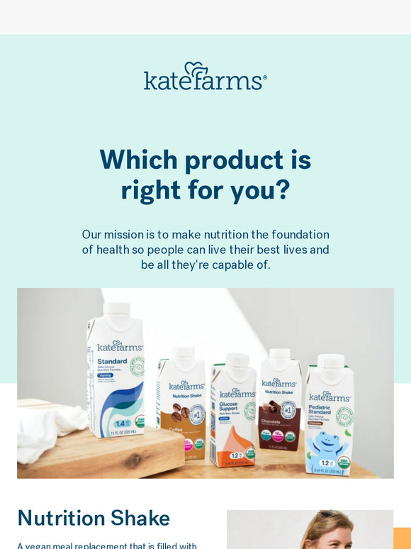 Kate Farms: Explore our plant-based shakes & formulas. | Milled