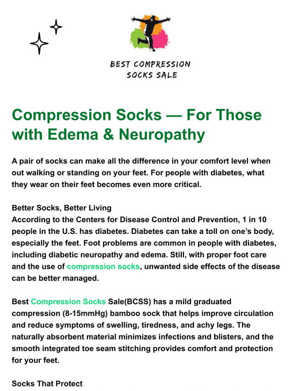 Best Compression Socks: Compression Socks — For Those with Edema ...