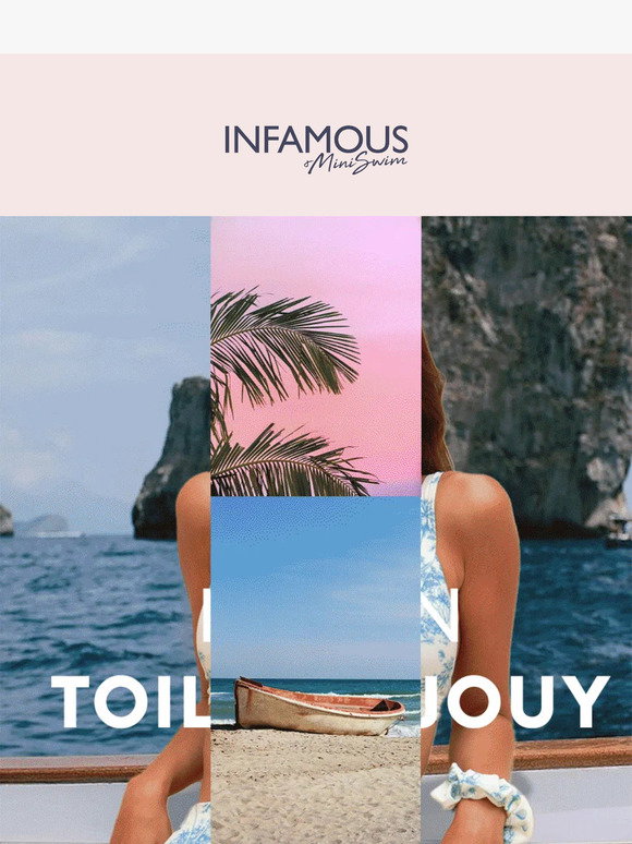 Infamous Swim: Meet Toile De Jouy. Our Euro-summer inspired new arrival ...