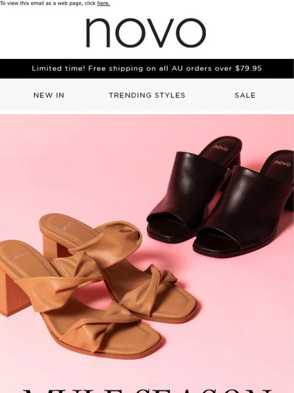 Novo Shoes: Trans-seasonal faves | Mules Edit ️ | Milled