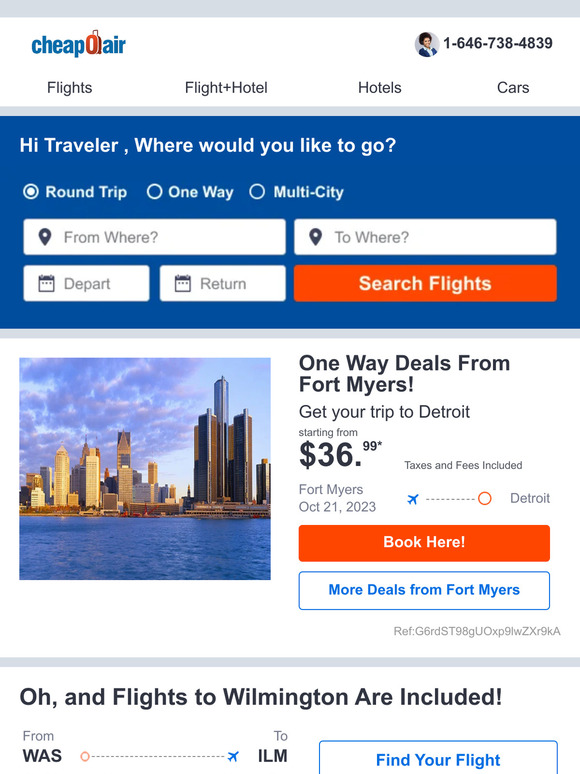 CheapOair: One Way Flight Deals! Fly from $36.99 | Milled