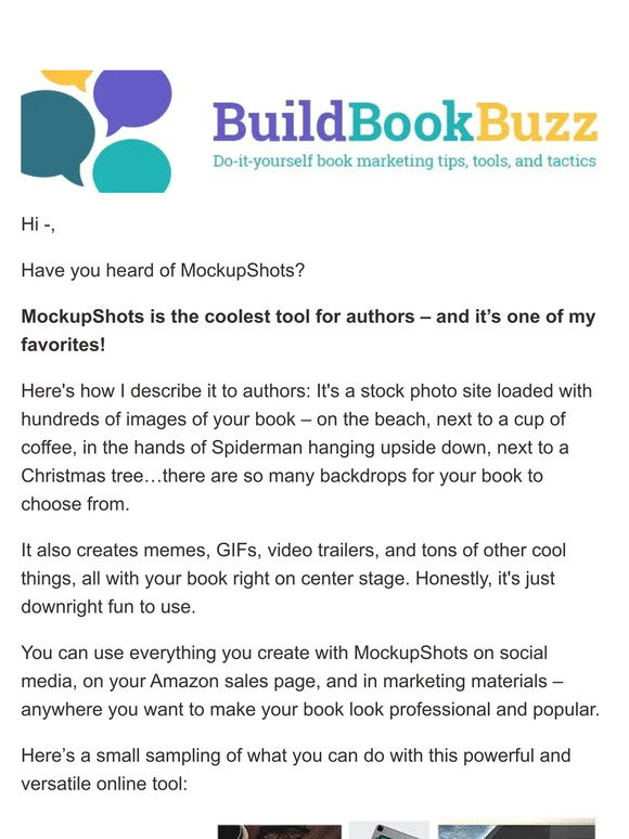 Build Book Buzz: My favorite cool author tool is even better! | Milled