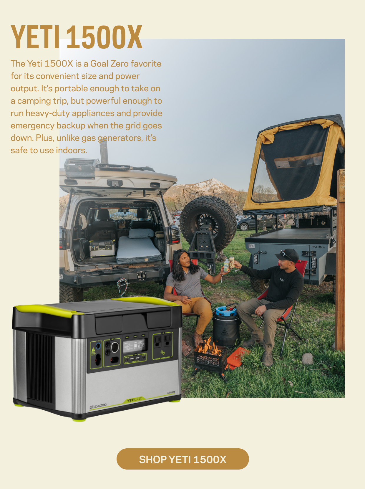 Goal Zero: Get to know the best-selling Yeti 1500X | Milled