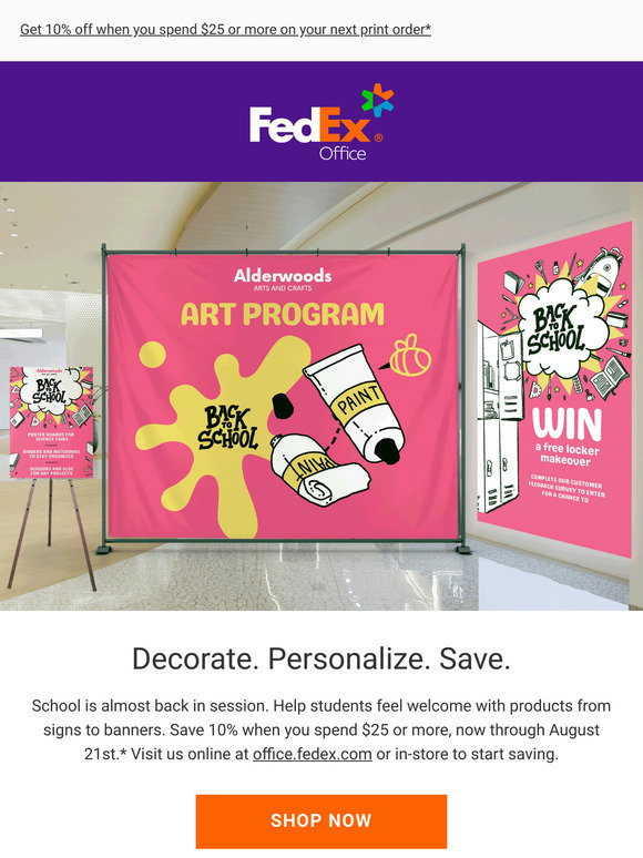 FedEx: Decorate for back to school and save with FedEx Office | Milled